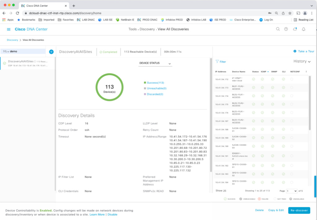 DNAC Tour Part 4: Getting Started Tasks (Overview): Discovery, PNP ...